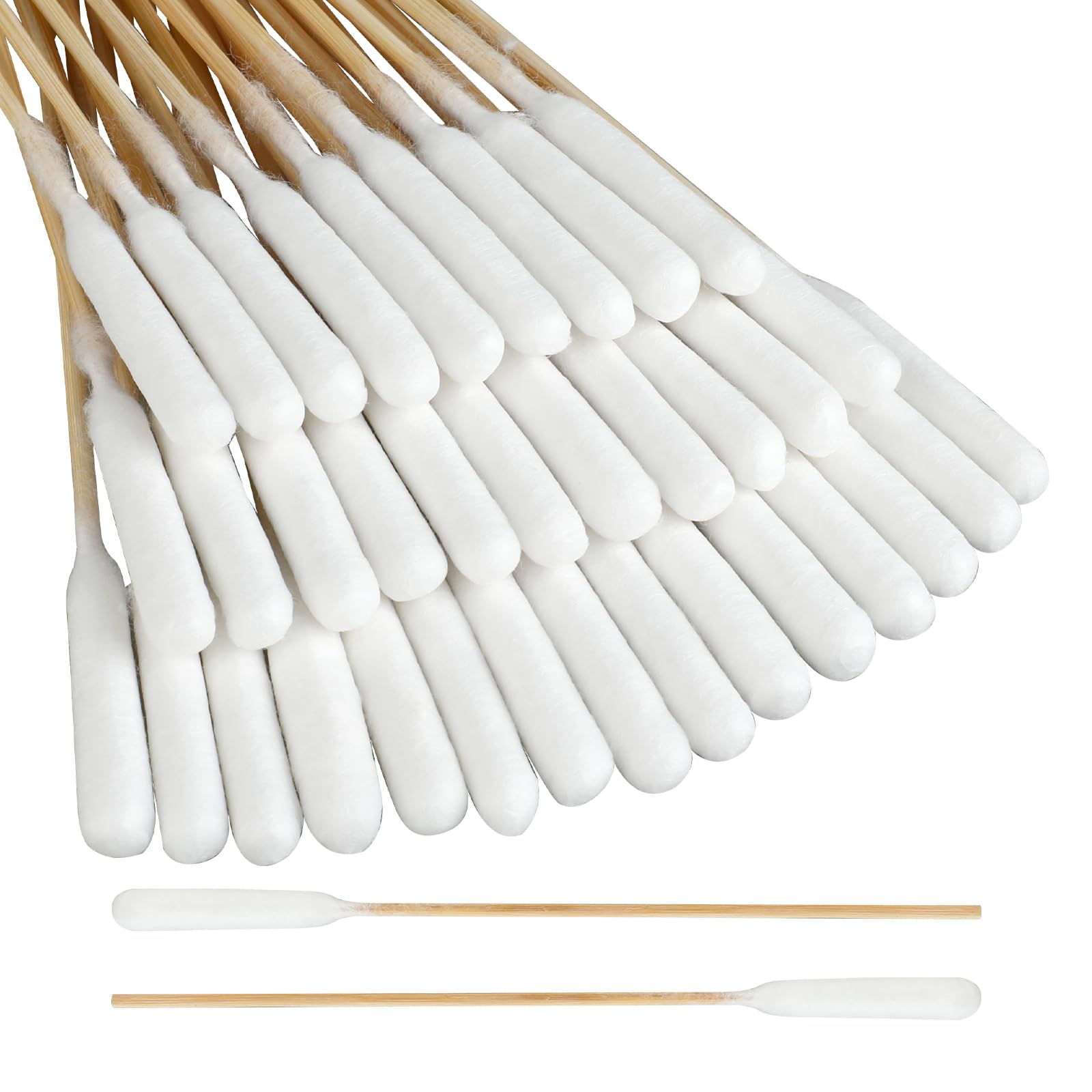 6 Inch Long Cotton Swabs Large Cotton Buds with Wooden Handle for Dogs 100Pcs Specifically Designed for Dogs Professional Big Cotton Swabs Dogs Ears Large Cotton Swabs Dog Ears Cleaning Swabs for Pet