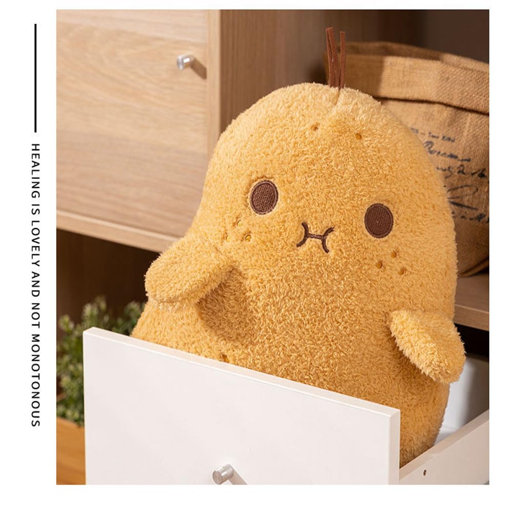 KOJAGARRI Potato Plush, 5.9inch Kawaii Stuffed Potato Pillow Soft Cute Potato Plushie Pillow,Funny Food Plush Pillows Doll for Kids Gifts Home Decor Party, Yellow, YL2717J311262YO1YSJ