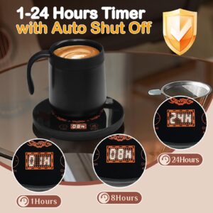 Coffee Mug Warmer for Desk with Auto Shut Off,Coffee Cup Warmer for Desk with 2 Adjust Temp.&24 Hours Timer-Coffee Gifts