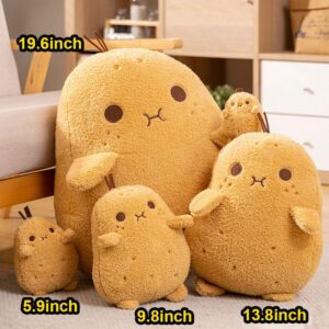 INSTITIZER Cute Potato Stuffed Animal,5.9 Inch Potato Pillow Plush Toy,Soft Stuffed Food Potato Plushie Pillow Toys Doll Decorative Throw Pillows for Kids Boys Girls Birthday Xmas Gift, Yellow