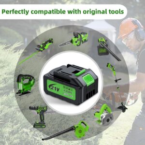 21V MAX 4.0Ah Lithium, Lon Battery, Extended Runtime, LED Charge Indicator, Compatible with Tools, Outdoor Equipment