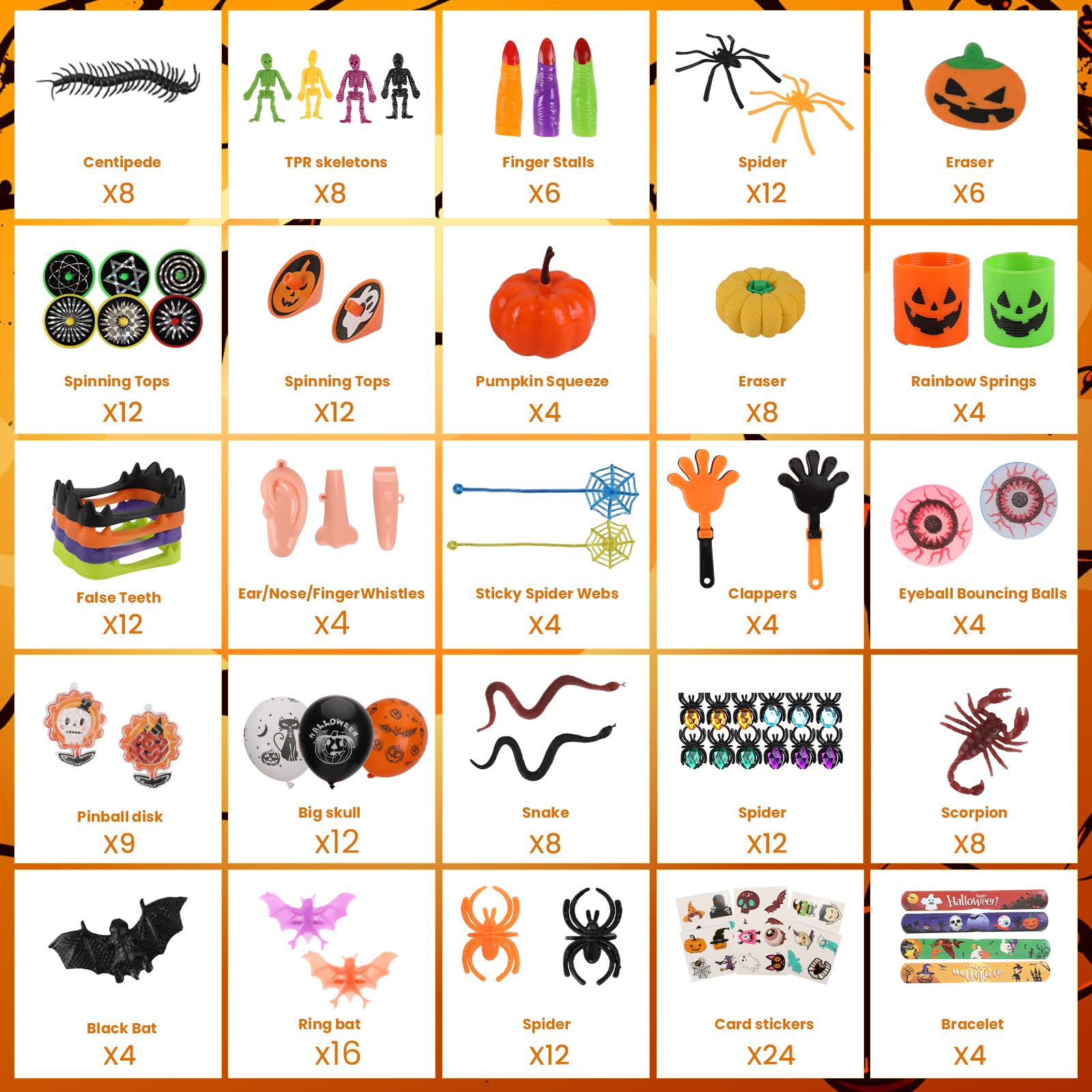 PRECIOUS LIVING 205 PSC halloween kids toys halloween classroom favors bulk halloween toys kids halloween party favors ， halloween carnival prizes halloween toys for kids bulk,Pengisi Tas Hadiah