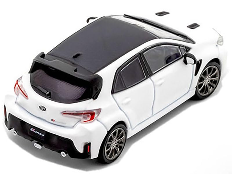 2022 GR Corolla RHD (Right Hand Drive) White Metallic with Black Top 1/64 Diecast Model Car by GCD KS-041-362