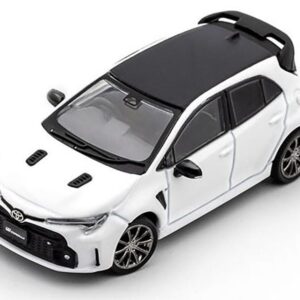 2022 GR Corolla RHD (Right Hand Drive) White Metallic with Black Top 1/64 Diecast Model Car by GCD KS-041-362