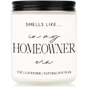 housewarming gifts new home, house warming gifts, new apartment home gifts, new house gifts for home, funny gifts for housewarming candle,7oz soy wax lavender scented candle