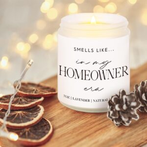 Housewarming Gifts New Home, House Warming Gifts, New Apartment Home Gifts, New House Gifts for Home, Funny Gifts for Housewarming Candle,7oz Soy Wax Lavender Scented Candle