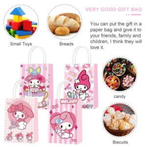 Generic 16 Pcs 𝗠𝘆 𝗠𝗲𝗹𝗼𝗱𝘆 Party Bags,Party Favor Bags,𝗠𝗲𝗹𝗼𝗱𝘆 Theme Birthday Party Decorations, Goody Bags Candy Gift Bags for Adults Boy Girls Birthday Party, pink