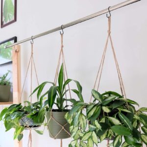 WSSROGY 25 Pcs S Hooks Hangers with Safety Buckle 3.6 inch Closet Hooks Fence Hooks for Hanging Plants, Kitchenware