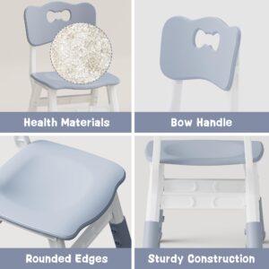 Brelley Kids Chairs Height Adjustable Toddler Chairs for Table, for Indoor & Outdoor Use Classroom/Daycare/Home, Suitable for Ages 2-8