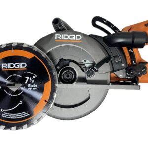 RIDGID 18V Brushless Cordless 7-1/4 in. Rear Handle Circular Saw Kit with MAX Output Battery and 18V Charger (Bulk Packaged), R8658