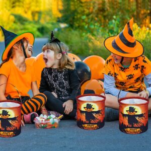 Halloween Basket Trick or Treat Bag Cute Candy Tote Buckets Reusable Canvas Best Organizer Party Gifts for Kids