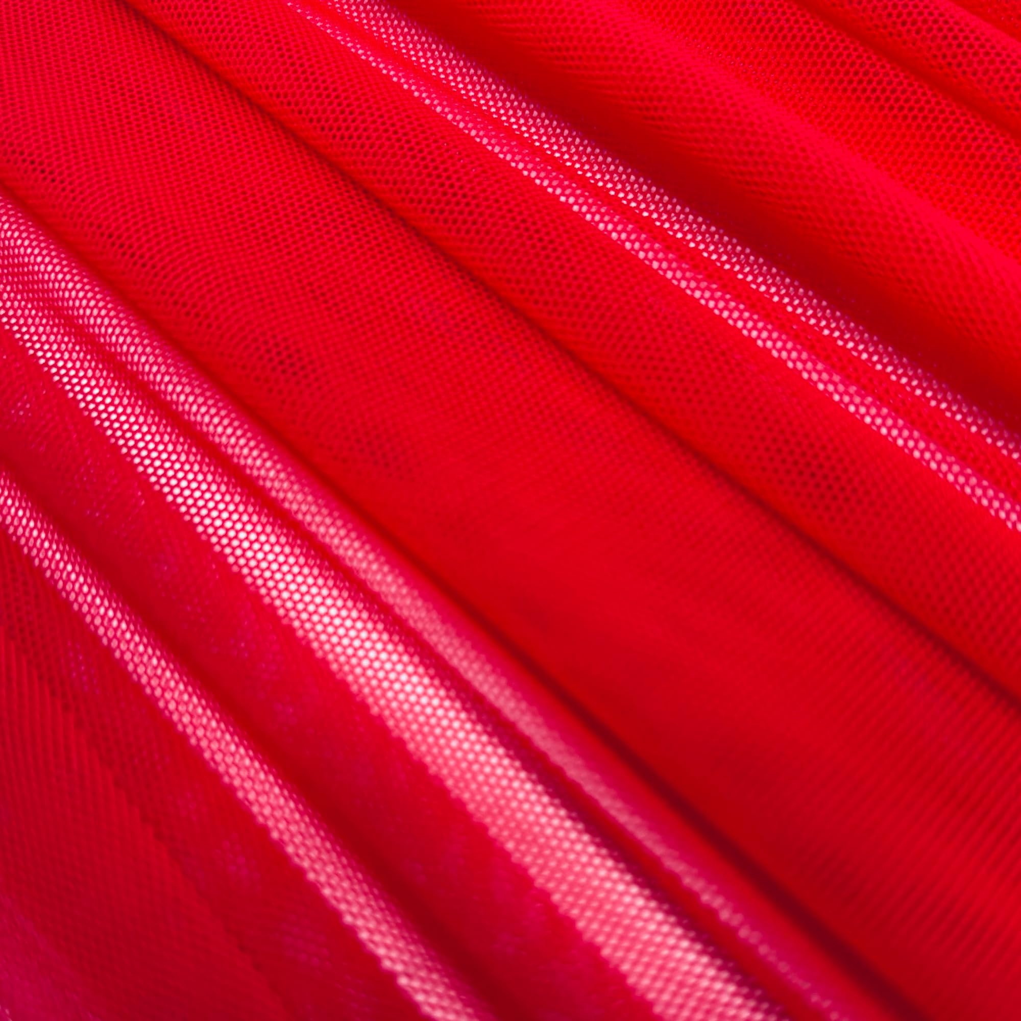 Ice Fabrics 4-Way Stretch Power Mesh Fabric by The Yard - 60" Wide Nylon Spandex Sheer Net Fabric - Breathable & Stretchy Mesh Fabric for Sewing Activewear, Dresses, Crafts - Red - 1 Yard