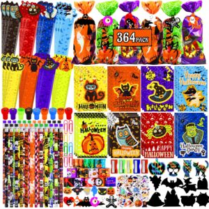 purpercat halloween party favors bulk, 364 pcs large halloween party favor toys set, halloween treats non candy classroom prizes goodie bag stuffers pinata filler, halloween treat prizes for kids