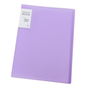 a4 diamond pictures storage book for diamond pictures kits 30 pages diamond beads art painting portfolio presentation storage book folder clear pockets purple