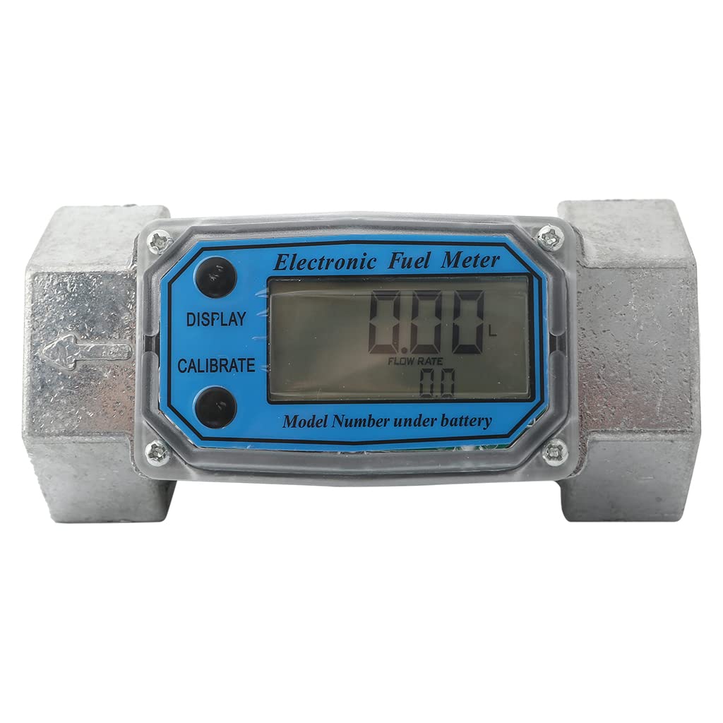 hokojix 10-100gpm 38-380L/Min Liquid ater for Flow Meter Portable Electronic Digital Flowmeter Oil Flowmeter for