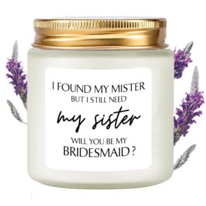 bridesmaid gifts scented candle lavender - cool bridesmaid gifts for maid of honor proposal gifts maid of honor proposal gifts soy candle 4oz