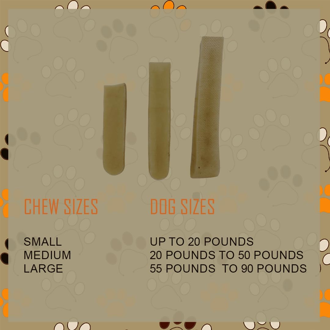 Himalayan Munchies Himalayan Dog Chews, No Rawhide, Long Lasting, Naturally Healthy Treats, Oder Free (Small)