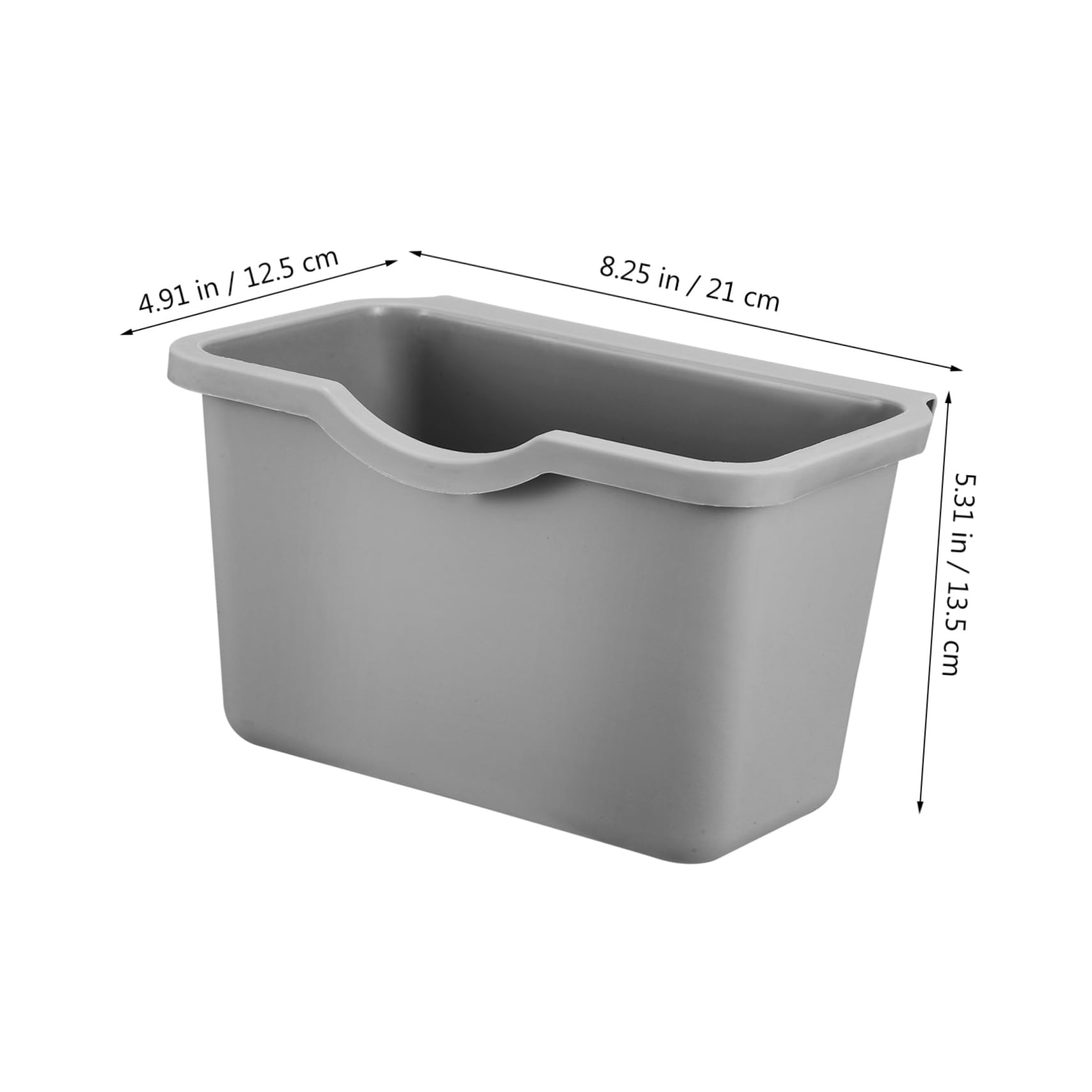 JEWEDECO Mini Trash Can for Desk Bathroom Bedroom Countertop Organizer Plastic Kitchen Trash Can Garbage