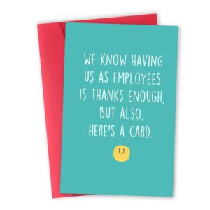 beixian boss's day card, happy boss day gifts for men women boss, funny boss day card from staff coworke employee, boss appreciation card,thank you boss card, leaving card for leader manager