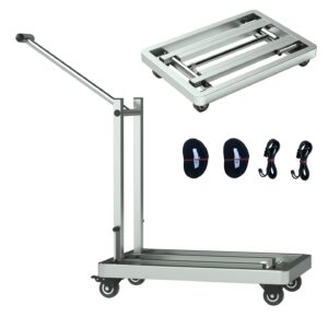 ngb folding hand truck,foldable dolly cart made of 100% heavy duty stainless steel, 660 lbs capacity,transport and moving in luggage, travel, automobiles, mobility, office us,warehouse,dolly cart.