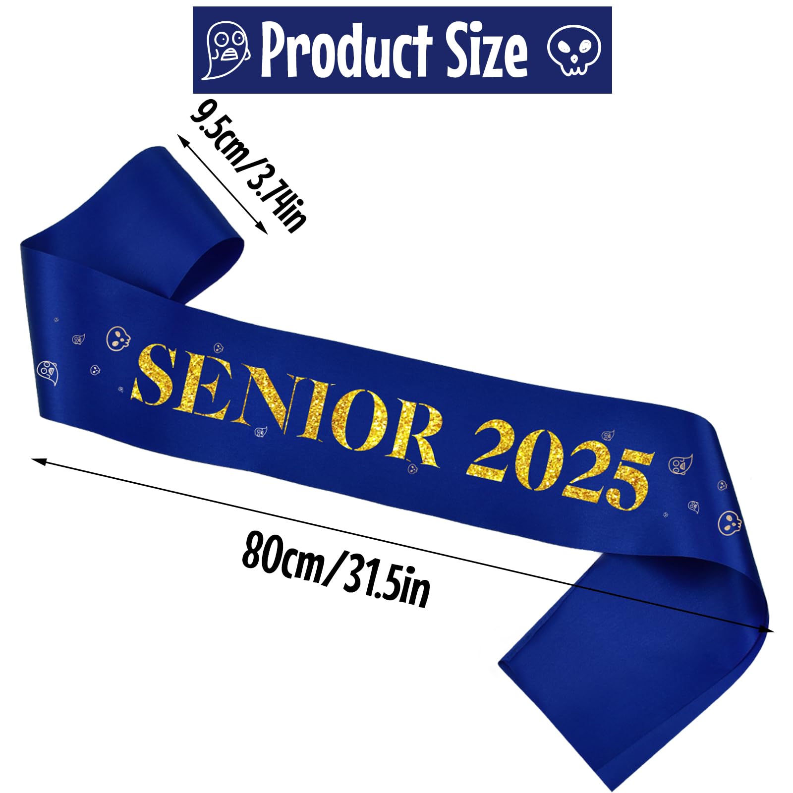 1pcs Senior 2025 Sash 2025 Graduation Sash Cheerleading Sash Final graduation gift (Sash1pcs)