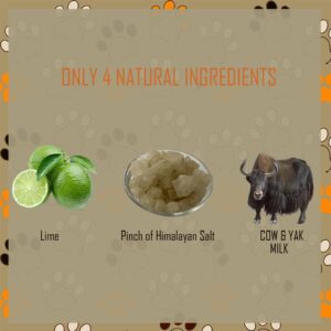 Himalayan Munchies Himalayan Dog Chews, No Rawhide, Long Lasting, Naturally Healthy Treats, Oder Free (Small)