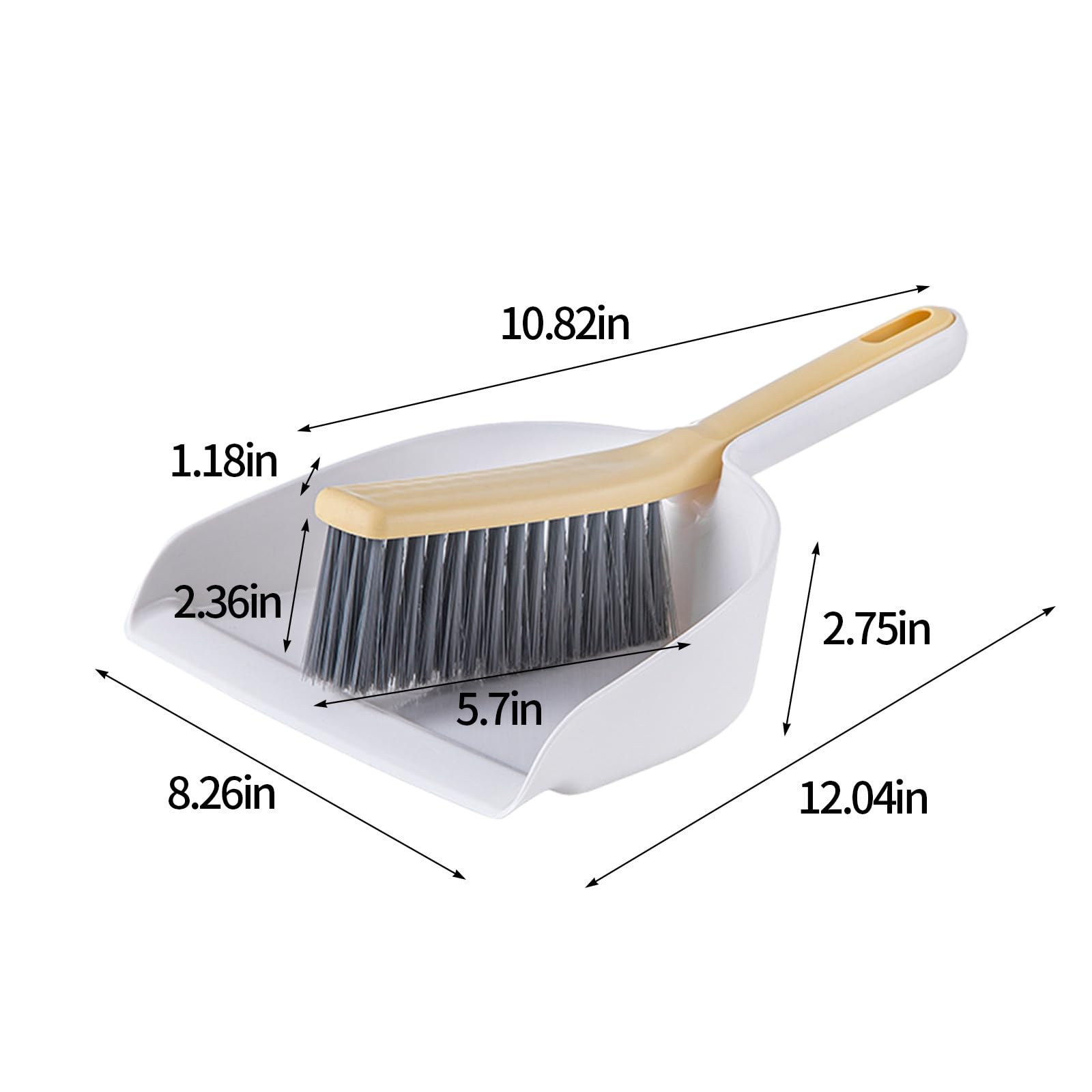 Small Dust Pan and Brush Broom, Dust Pan and Brush Set, 2024 New Small Dustpan and Brush Set, Handheld Broom and Dustpan Set, Dustpan with Brush, Daily Cleaning Tools for Kitchen Desktops Bedroom