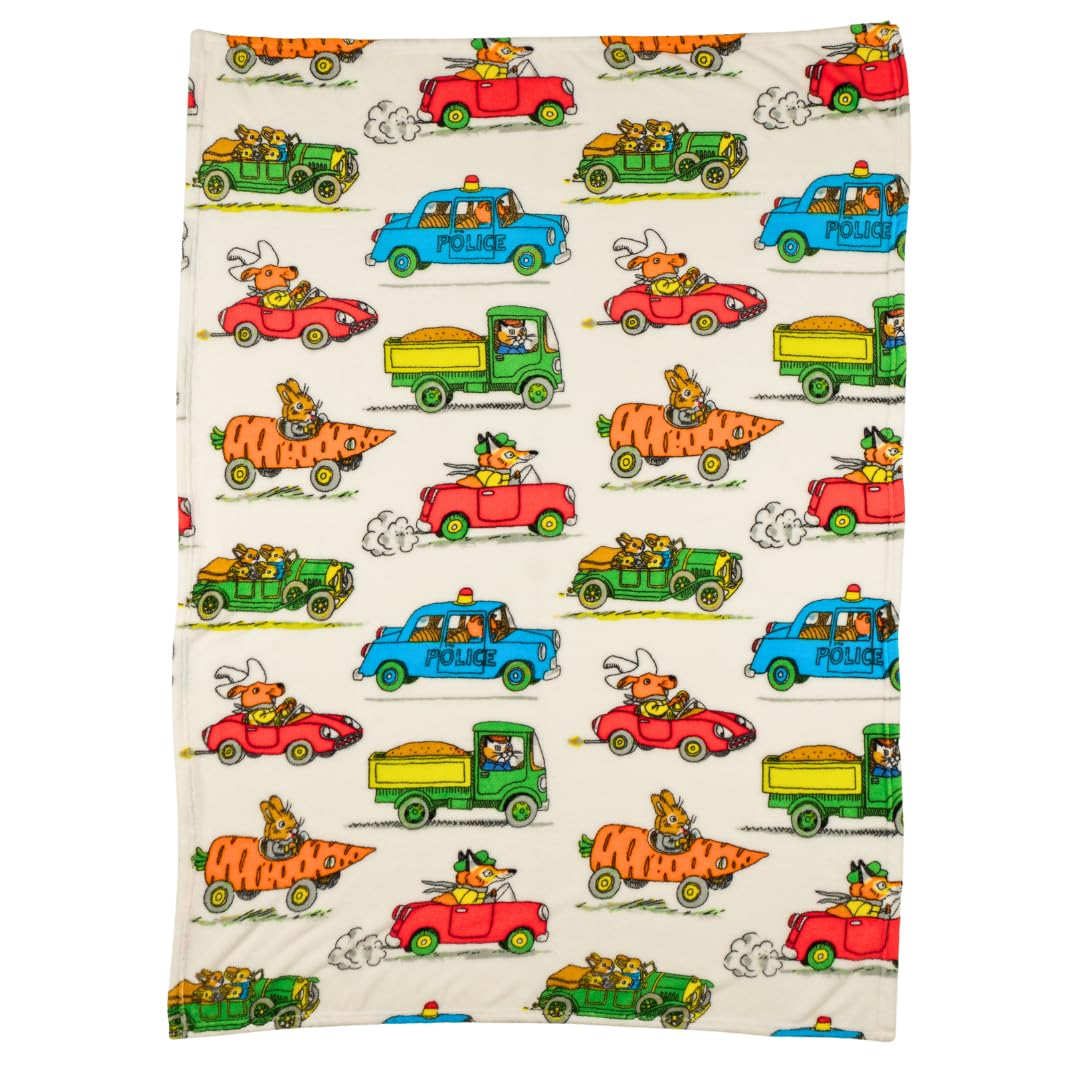 Franco Richard Scarry Kids Bedding Super Soft Cozy Throw, 46 in x 60 in, (Officially Licensed Product)