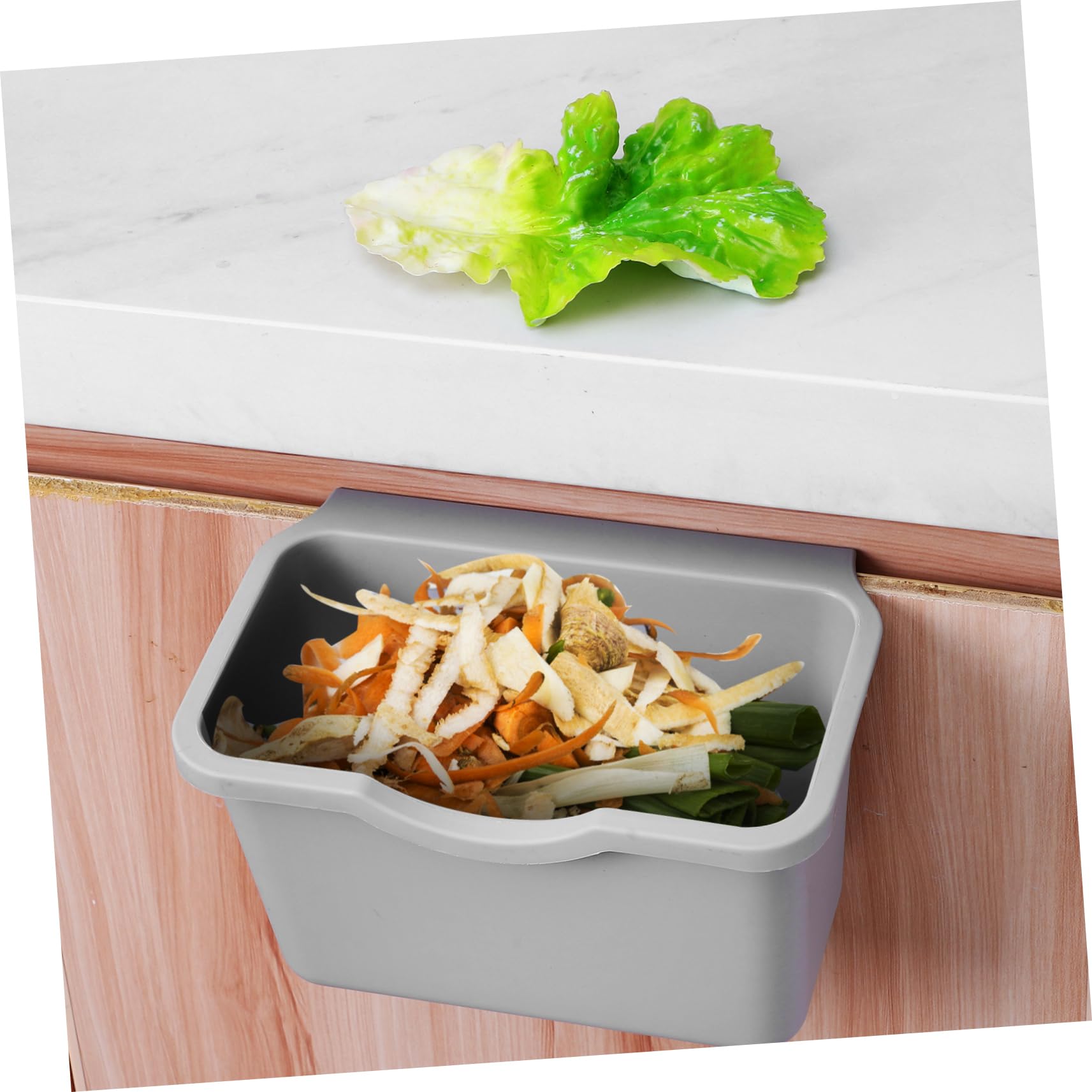 JEWEDECO Mini Trash Can for Desk Bathroom Bedroom Countertop Organizer Plastic Kitchen Trash Can Garbage