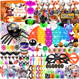 purpercat 248 pcs halloween party favors, bulk halloween toys halloween party toys assortment goodie bag stuffers pinata filler trick or treat classroom party supplies for kids classroom prize