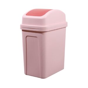 kelinfong trash can kitchen,5.5 gallons, plastic garbage can with lid, waste basket,trash bin,garbage bin,pink trash can for bathroom, office, outdoor, living room, bedroom, dorm, kitchen