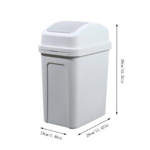 KELINFONG Trash Can Kitchen,5.5 Gallons, Plastic Outdoor Garbage Can with Lid, Waste Basket,Trash Bin,Garbage Bin,Pink Trash Can for Living Room, Bedroom, Bathroom, Outdoor, Kitchen, Dorm, Office