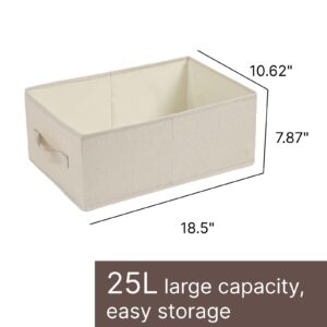 ACOMOON, 4 Pack, Linen Closet Organizers and Storage, Closet Storage Boxes, Closet Organizer, Fabric Storage Bins, Shelf Baskets, Collapsible Storage Bins