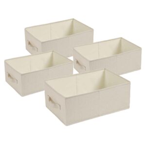 acomoon, 4 pack, linen closet organizers and storage, closet storage boxes, closet organizer, fabric storage bins, shelf baskets, collapsible storage bins