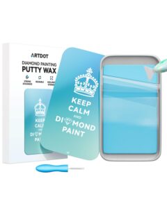 artdot strong adsorption putty wax for diamond painting kit for adults,large size glue with sealed storage box for diamond art accessories and tools