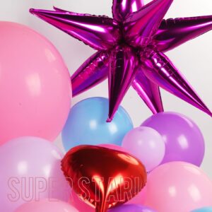 Pink purple blue music fans Balloon garland arch kit 140pcs disco ball Star mylar balloon & singer friendship Bracelets Shape balloons chain for girl sweet16 birthday Concert theme decorations