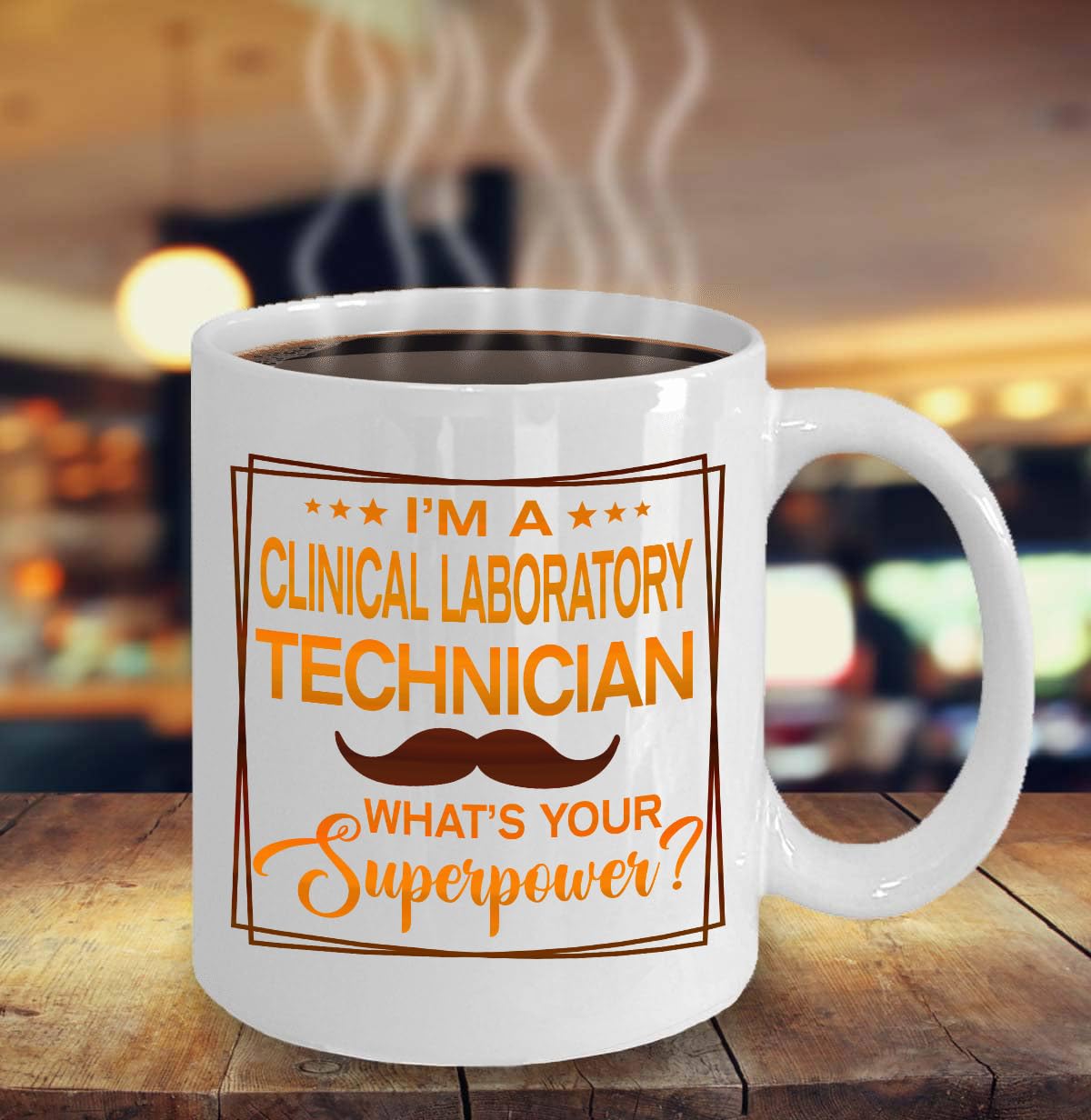 MONIZILUCKY Clinical Laboratory Technician Mug, Clinical Laboratory Technician Gift, Gift for Clinical Laboratory Technician Retirement - 11oz White Ceramic Coffee Mug - Christmas, Thanksgiving