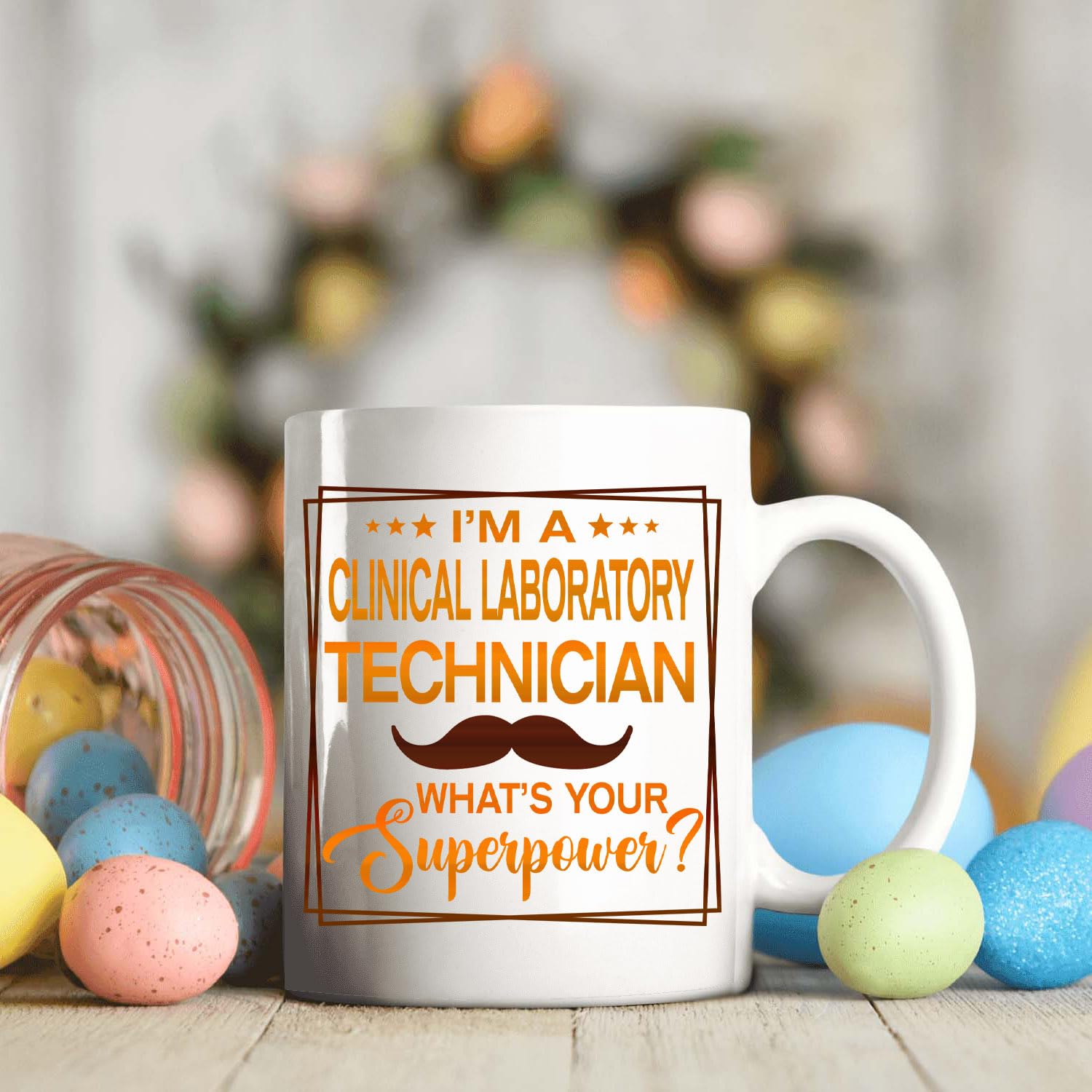 MONIZILUCKY Clinical Laboratory Technician Mug, Clinical Laboratory Technician Gift, Gift for Clinical Laboratory Technician Retirement - 11oz White Ceramic Coffee Mug - Christmas, Thanksgiving