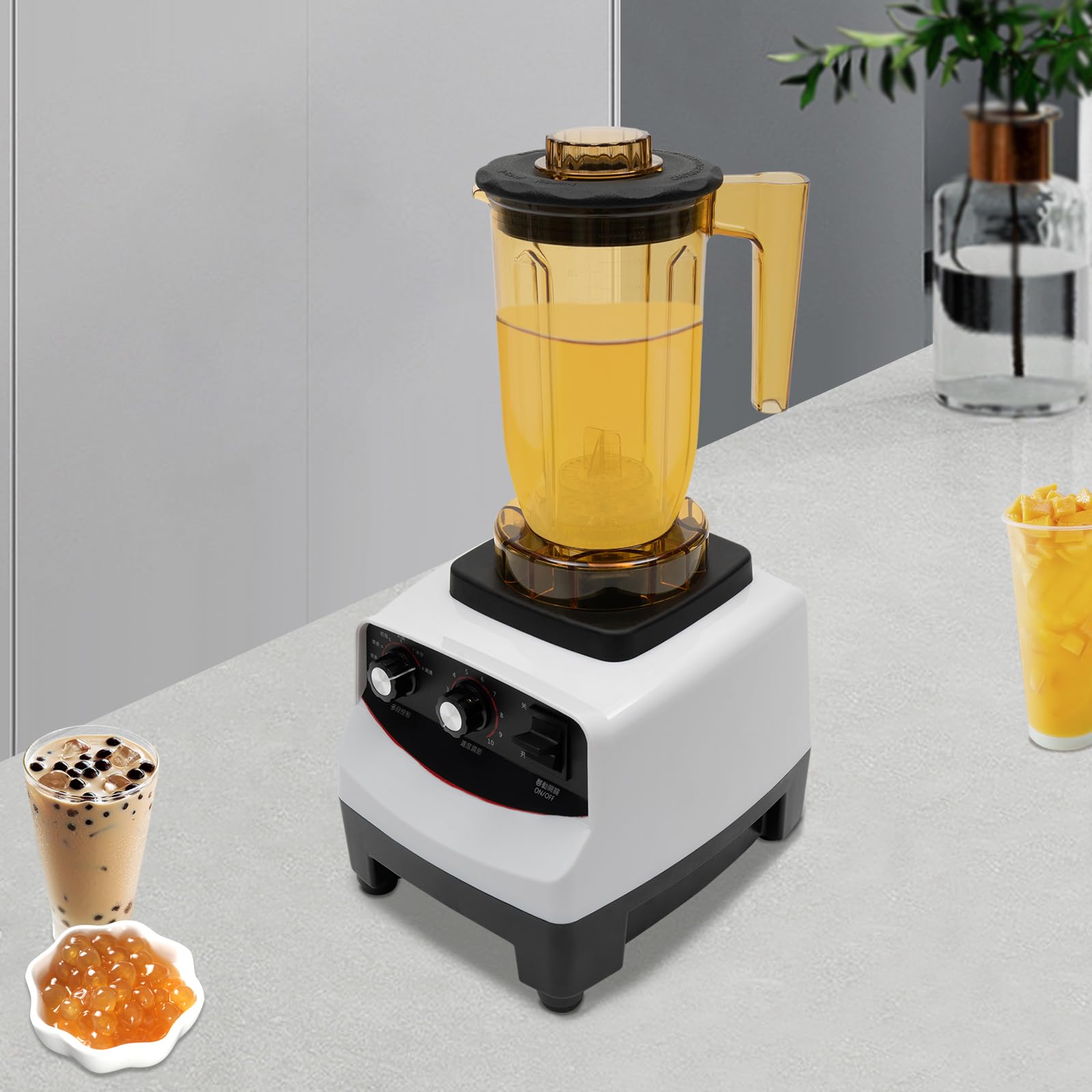 Tea Brewing Machine 1200ML 30000r/min Shaking Machine Smoothie Maker Brew Cream Milk Shaker