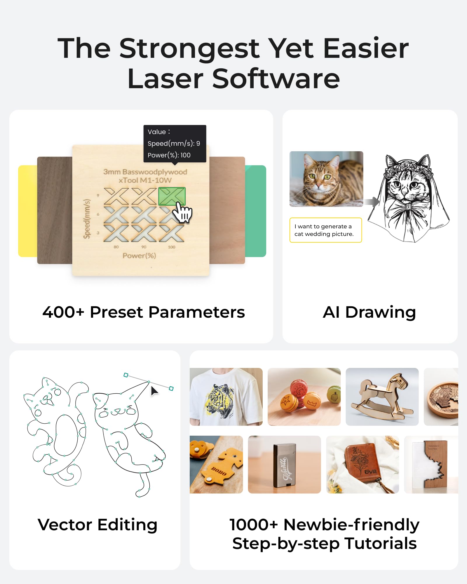 xTool S1 40W Laser Cutter and Engraver Machine, with Auto Conveyor Feeder, 118'' Long Crafts, 600mm/s Speed, Laser Engraver for Tumblers Wood and Metal, Acrylic, etc. - Deluxe Bundle