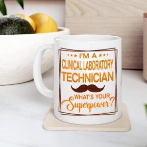 MONIZILUCKY Clinical Laboratory Technician Mug, Clinical Laboratory Technician Gift, Gift for Clinical Laboratory Technician Retirement - 11oz White Ceramic Coffee Mug - Christmas, Thanksgiving