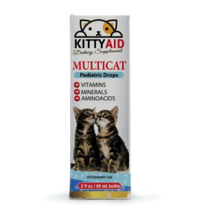 Multivitamin Cats Dietary Suplement by Interfarma | Heart, Digestion, Skin, Coat, & Joint Support Supplement for Cats | with Vitamins, Minerals, Aminoacids, Biotin, & Folic Acid | MULTICAT