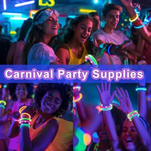 JSronms 36Pcs Glow Bracelets,Led Bracelets,Glow in The Dark Bracelets,Light up Bracelets,Neon Bracelets,Neon Party Favors Carnival Birthday Concert Party Game Gifts Suitable for children/adults