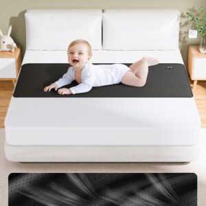 Grounding Mat for Bed, BOVEREY Grounded Earth Connected Grounding Pad for Sleeping, Grounding Sheets Mattress Cover Grounding Kit, Grounding Cord & Tester Included (Queen)