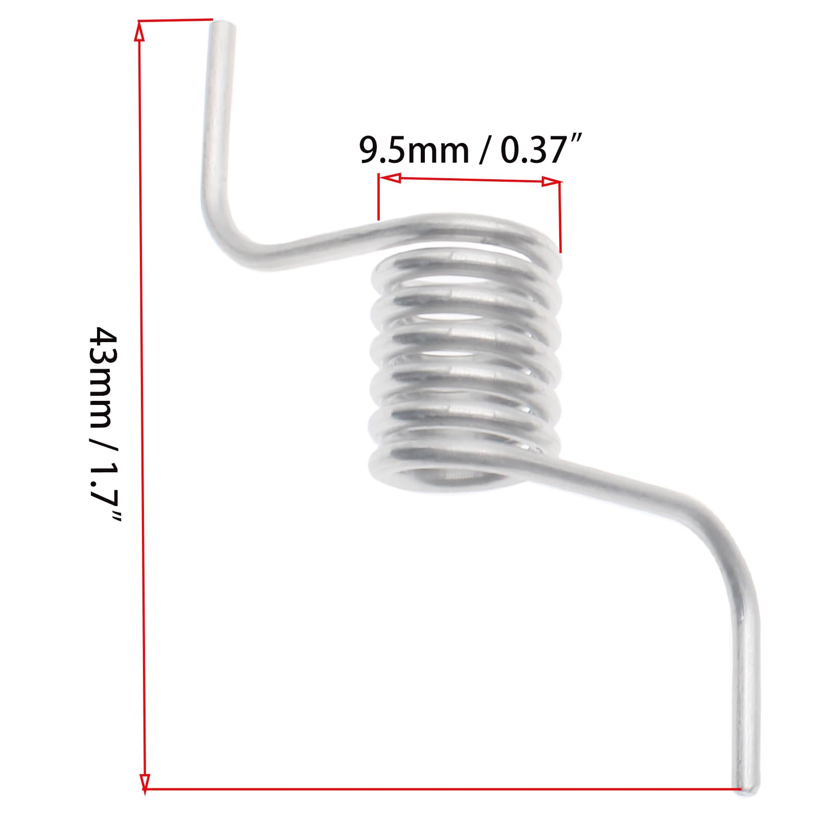 OZXNO 4pcs MHY62044106 Refrigerator Door Spring Heavy Duty Fridge Door Spring Replacement Compatible with LFX28968SB LFX28968ST LFX31945ST LMX31985ST