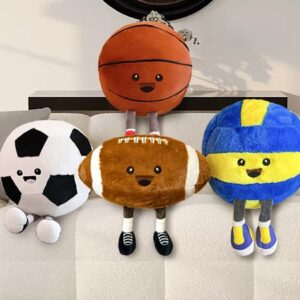 Volleyball Pillow Soft Sports Pillows Funny Volleyball Stuffed Plush Volleyball Gifts for Boys and Girls, Cute Volleyball Room Decor (Volleyball)