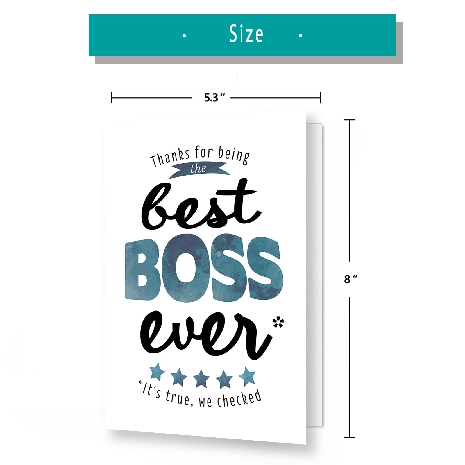 BENNLOOS Funny Boss's Day Card for Men Women, Happy Boss's Day Gift for Boss, Humor Birthday Card for Boss, Boss Thank You Card, Best Boss Ever Card