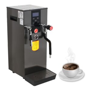 12l steam water boiling machine, 2500w foam maker espresso coffee milk, espresso coffee milk foam cafe top with led display, 110v,for espresso coffee tea