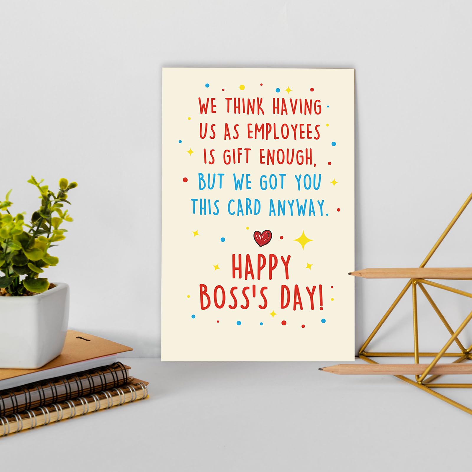 Funny Boss Day Card, Happy Boss’s Day Card Gift for Boss, Cute Boss Birthday Card for Him Her, Appreciation Card for Boss Manger Employer