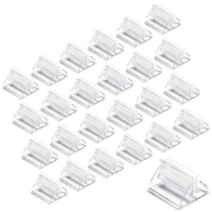 24pcs plastic card display stand table number holders, game pieces for board games, card stand place card holders for playing cards, wedding cards, food labels, memos, photos